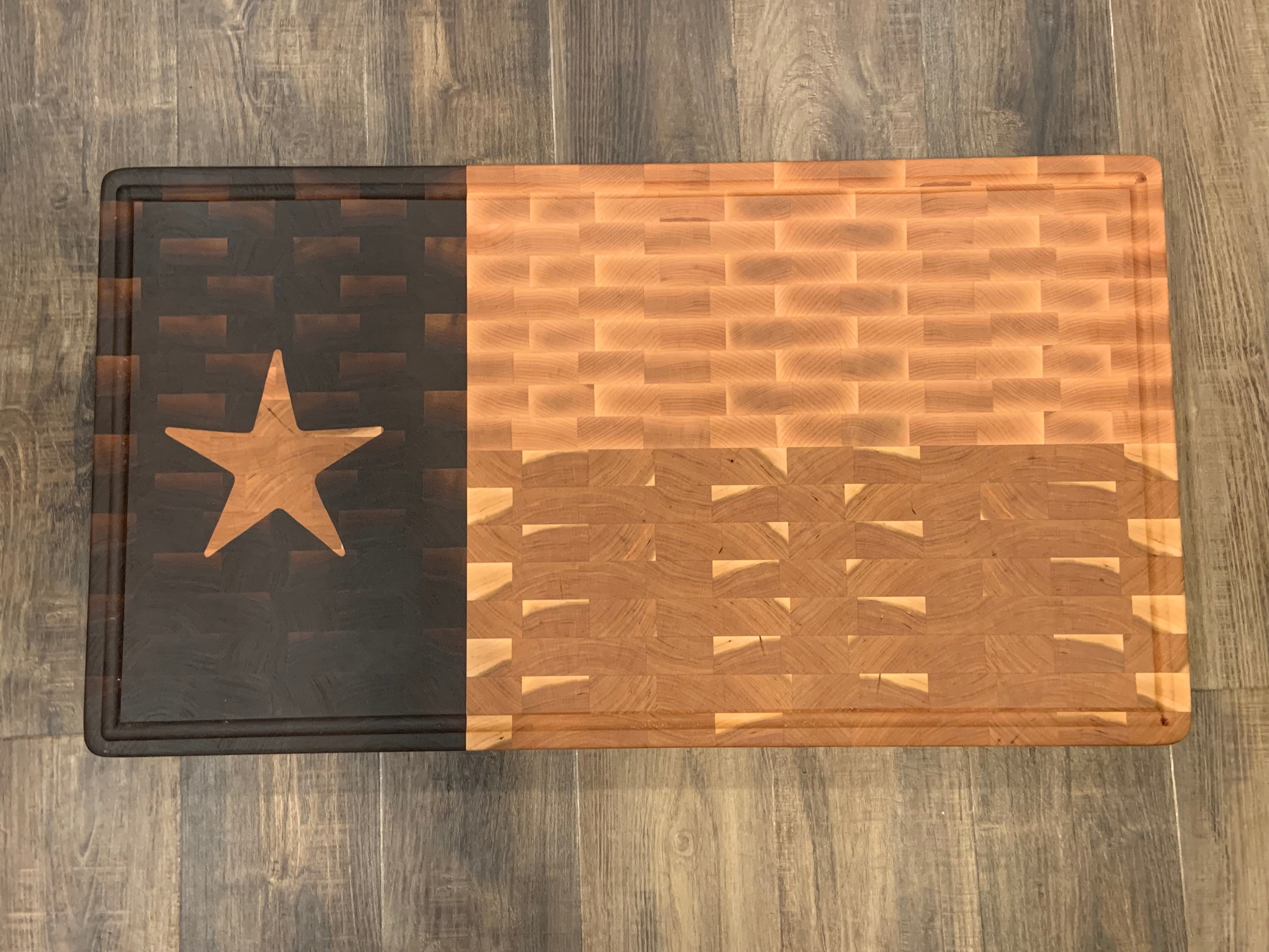 XXL Brisket Sized TX Flag – FM Woodworking & Customs